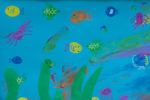 Fun Finger Paint Aquarium Activity - Little Fish