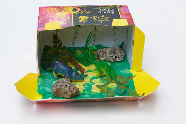 Make a Dinosaur Habitat Box (with Things You Have at Home) - Little Fish